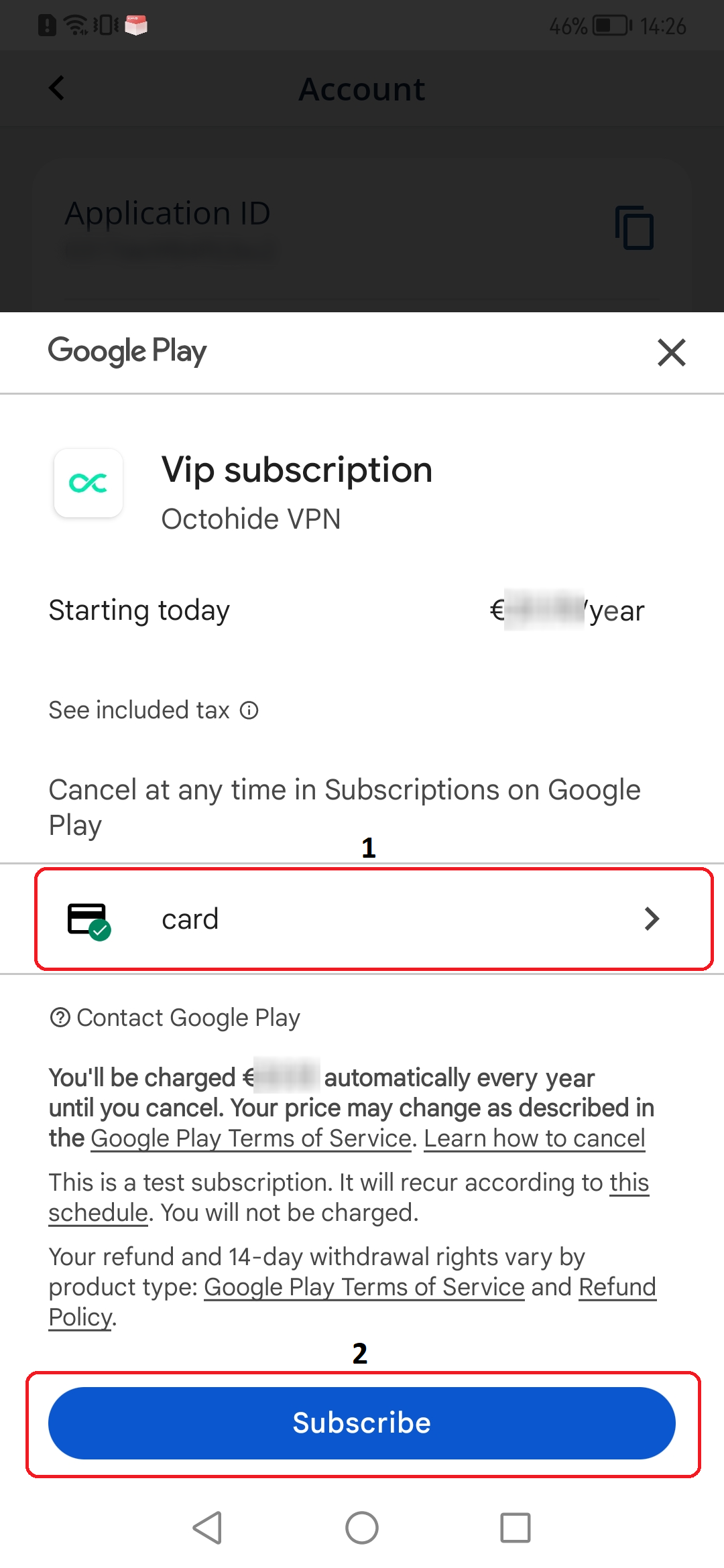 How to Purchase VIP Subscription (Android) - Octohide VPN